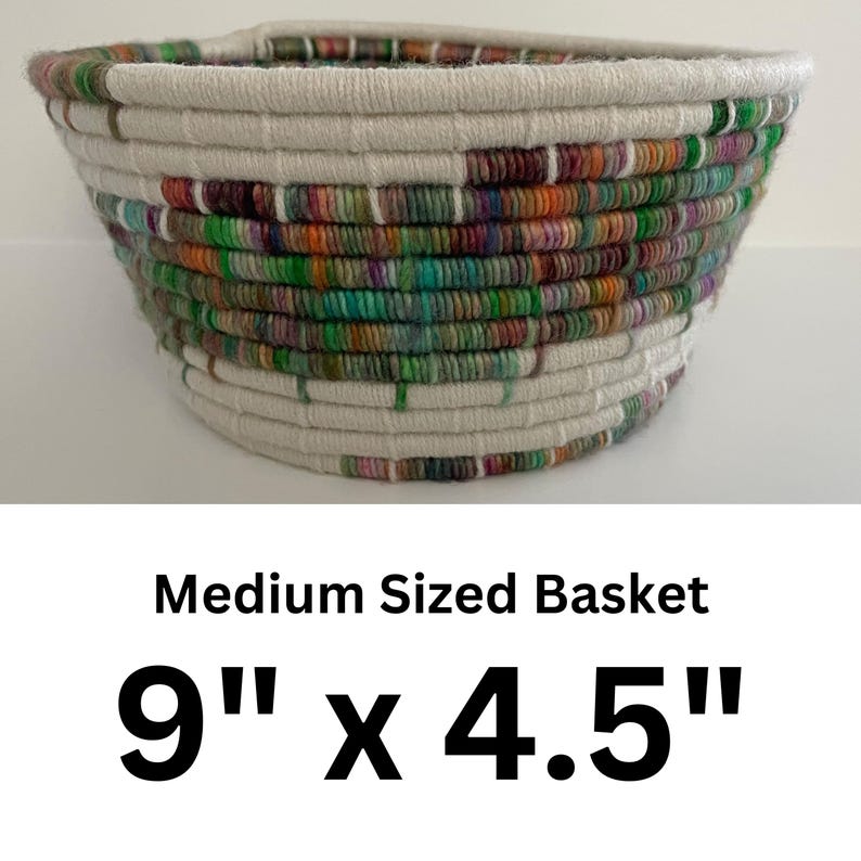 Beige Basket Handwoven | Beige Tabletop Basket | Beige Bohemian Basket ...
