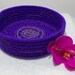 Purple Rope Basket Boho Chic Purple Basket Bohemian Basket Purple ...