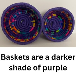 Dark Purple Basket Set | Small Basket Set | Purple Basket Set | Dark ...