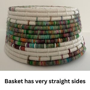 Beige Basket Handwoven | Beige Tabletop Basket | Beige Bohemian Basket ...