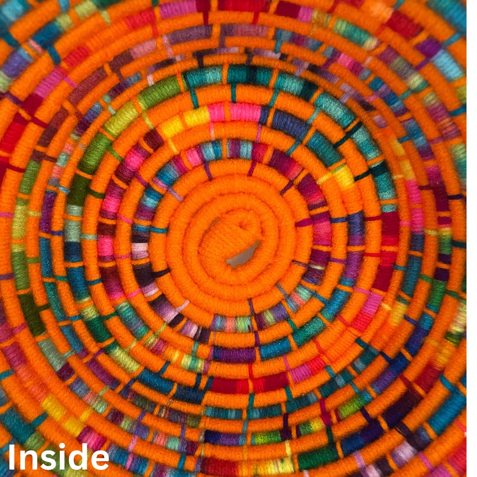Orange Basket | Colorful Basket | Orange Multicolor Basket | Entryway ...