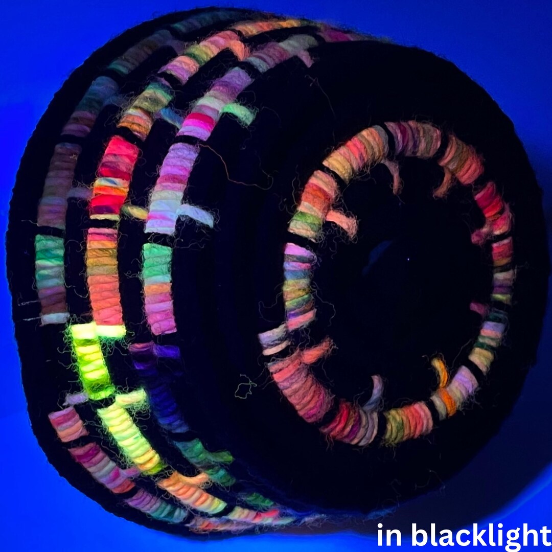 UV Reactive Decor | Black Basket | Blacklight Reactive Basket | UV ...