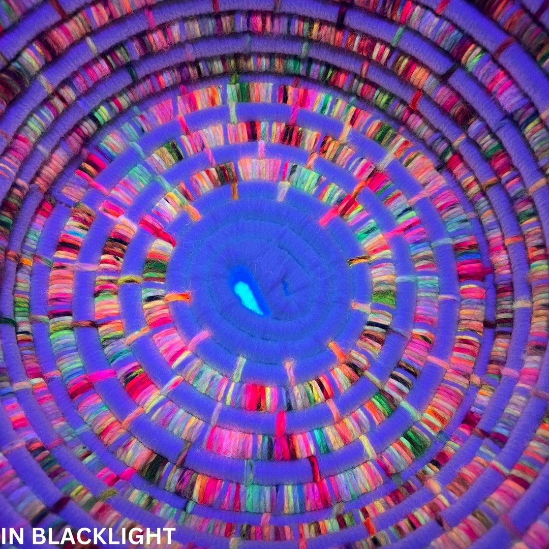 Blacklight Reactive Basket | Blacklight Reactive Decor | Blacklight Art ...