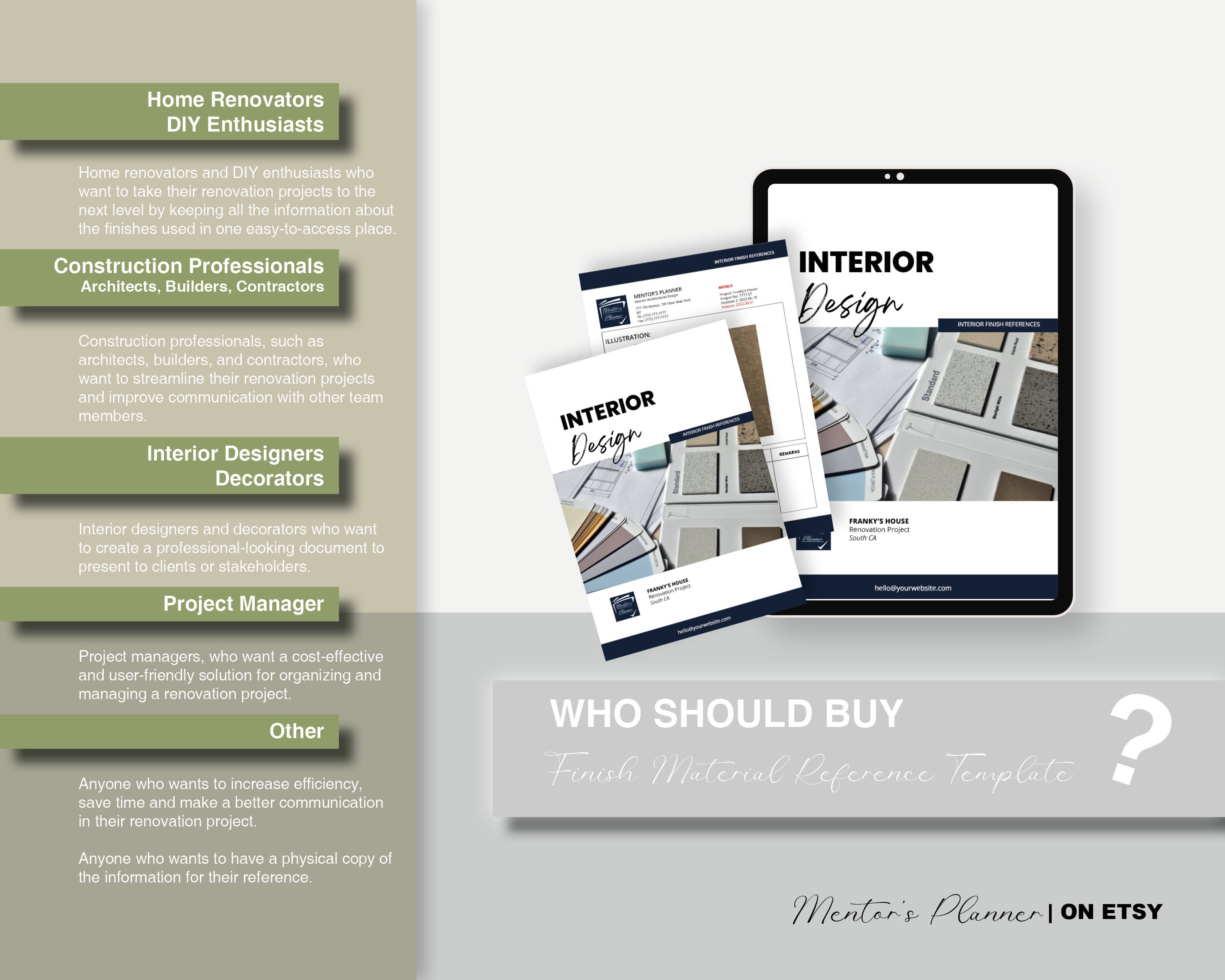 Finish Material Reference Template With Example, Finishing Schedule and ...