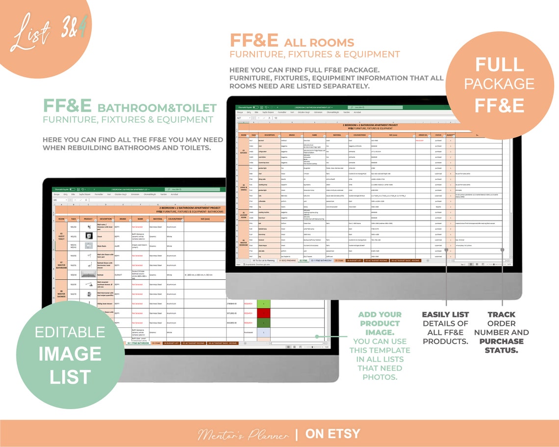 Home Renovation Template: 8 Essential Lists for Successful Renovations ...