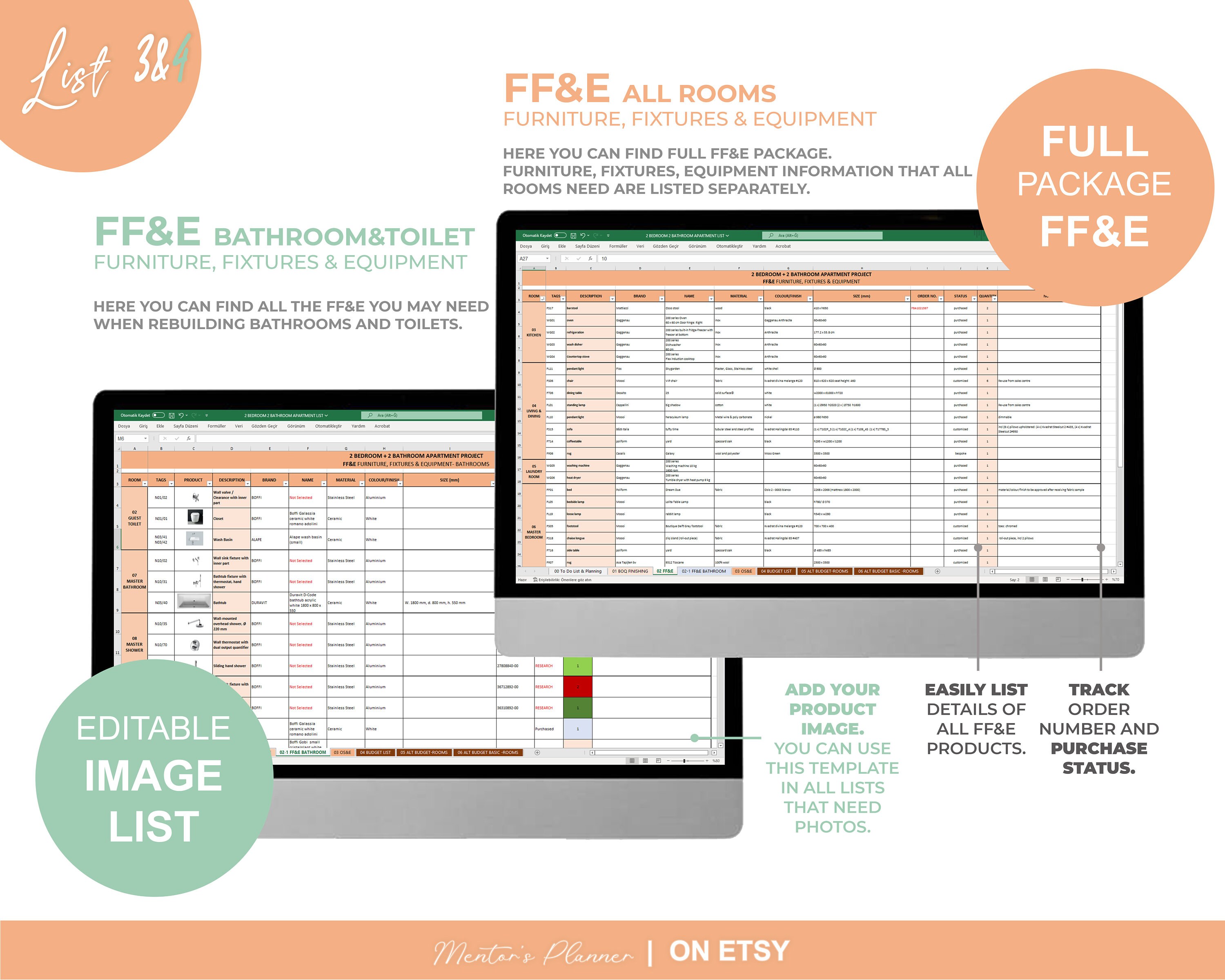 Home Renovation Template: 8 Essential Lists for Successful Renovations ...