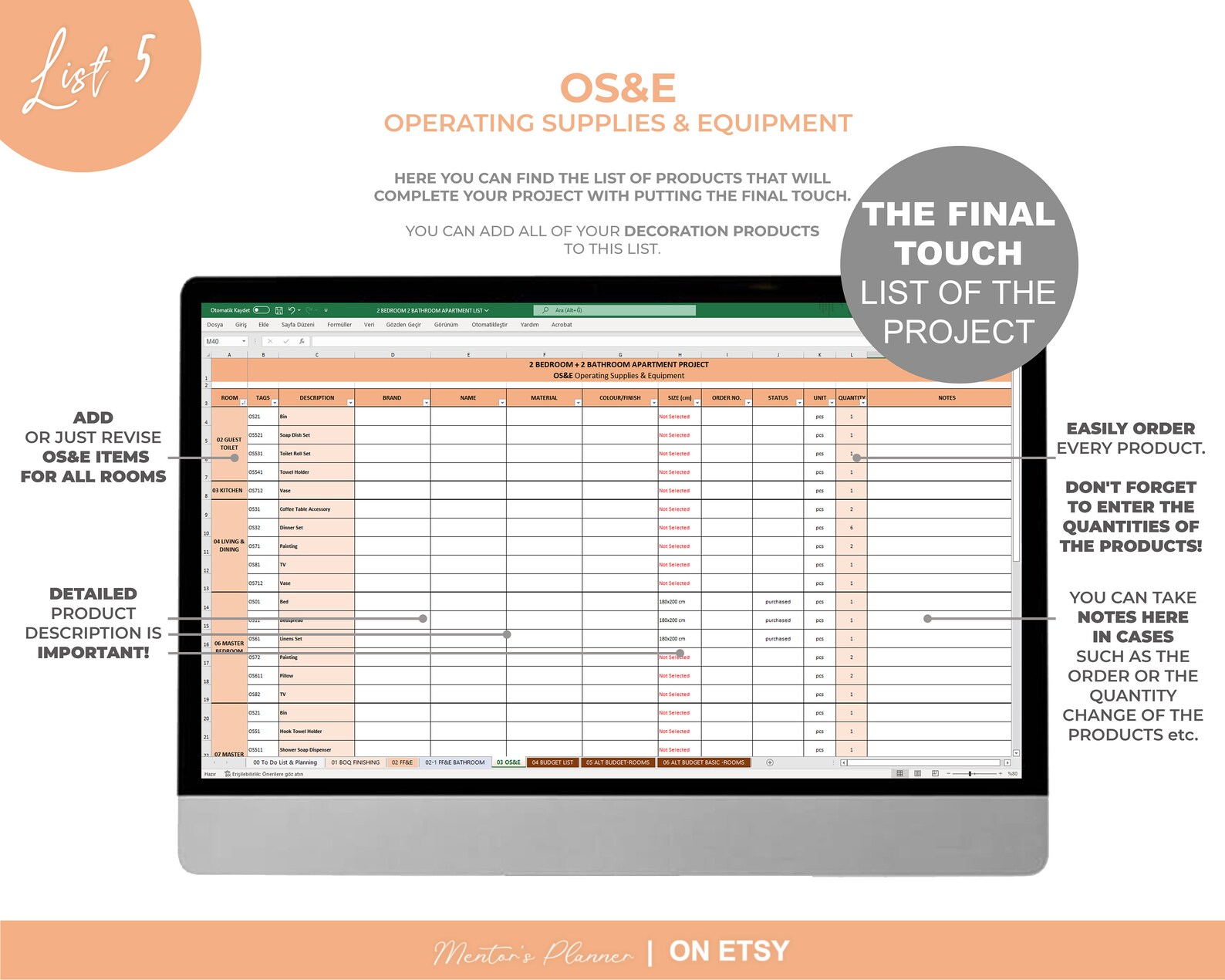 Home Renovation Template: 8 Essential Lists for Successful Renovations ...