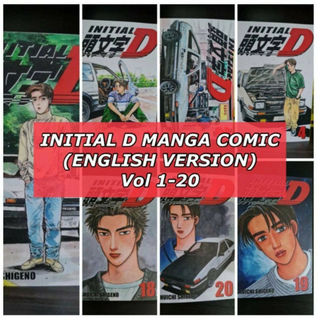 New Set Anime Comic Initial-d by Shuichi Shigeno Volume 1 20 Manga ...