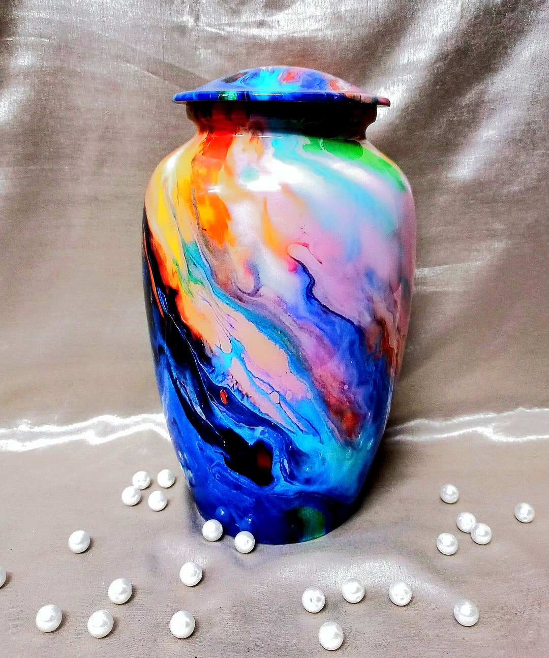 Cremation Urns,urns for Ashes, Urn for Mom ,urn for Dad, Rainbow ...