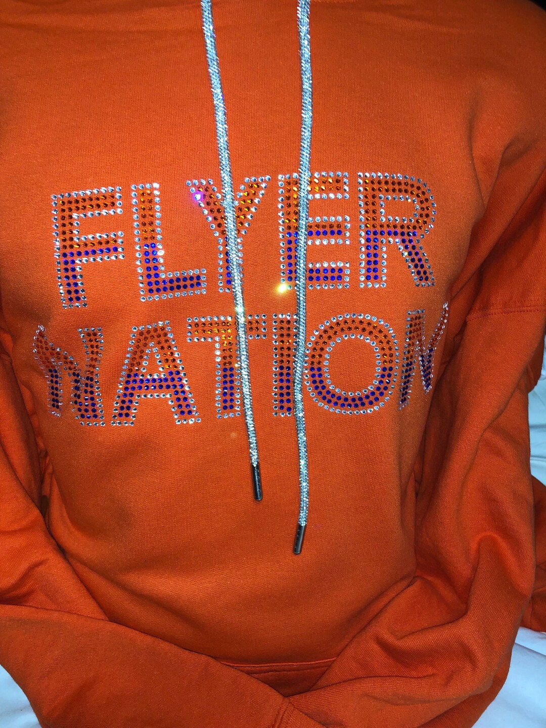 FLYER NATION Rhinestone Hoodie Flyer Nation Flyers Hoodie East Side ...