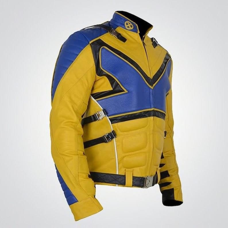 X-men Leather Jacket Mens Halloween Comic Style Handmade - Etsy