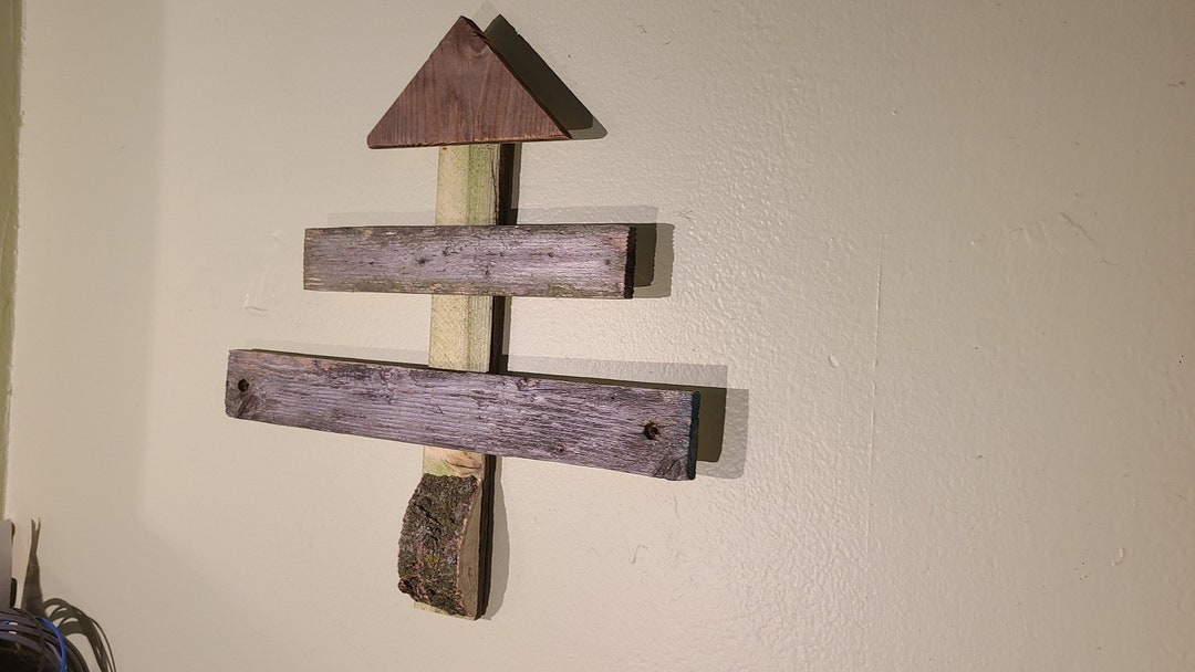 Hanging Slat Tree, Tree Wall Decor, Wooden Christmas Tree, Reclaimed ...