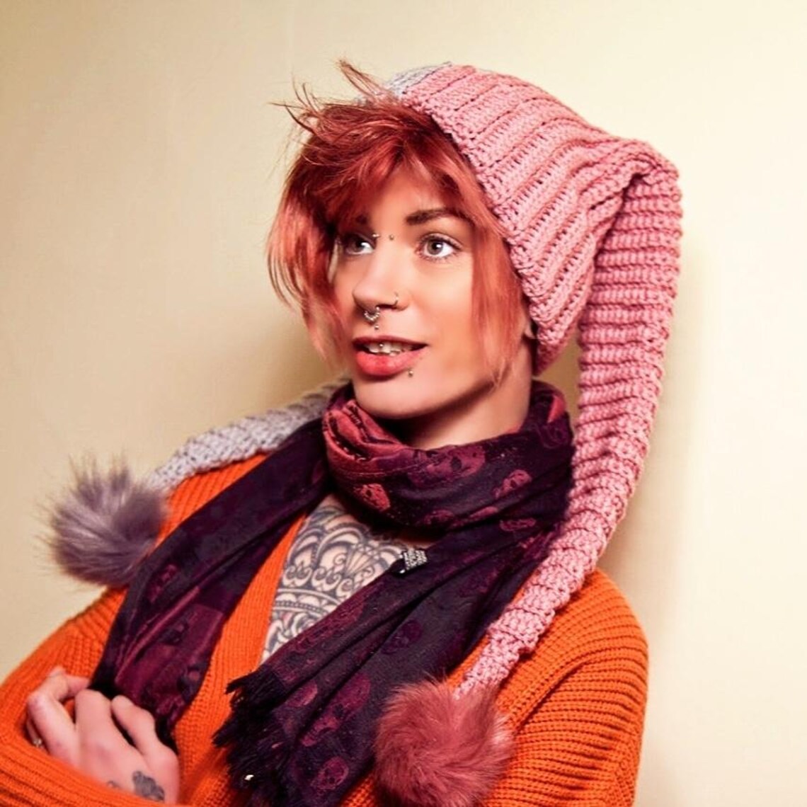 Custom Made Twofaced Jester Hat/ Crochet Hat/ Crochet Beanie/ Crochet ...