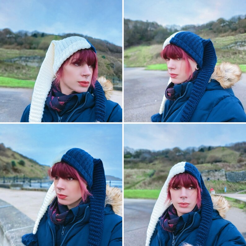 Custom Made Twofaced Jester Hat/ Crochet Hat/ Crochet Beanie/ Crochet ...