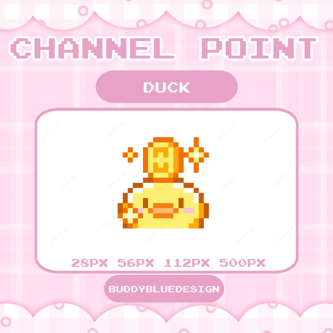 Duck Gold Channel Point Streams,duck Gold Coin for Channel Points Icon ...