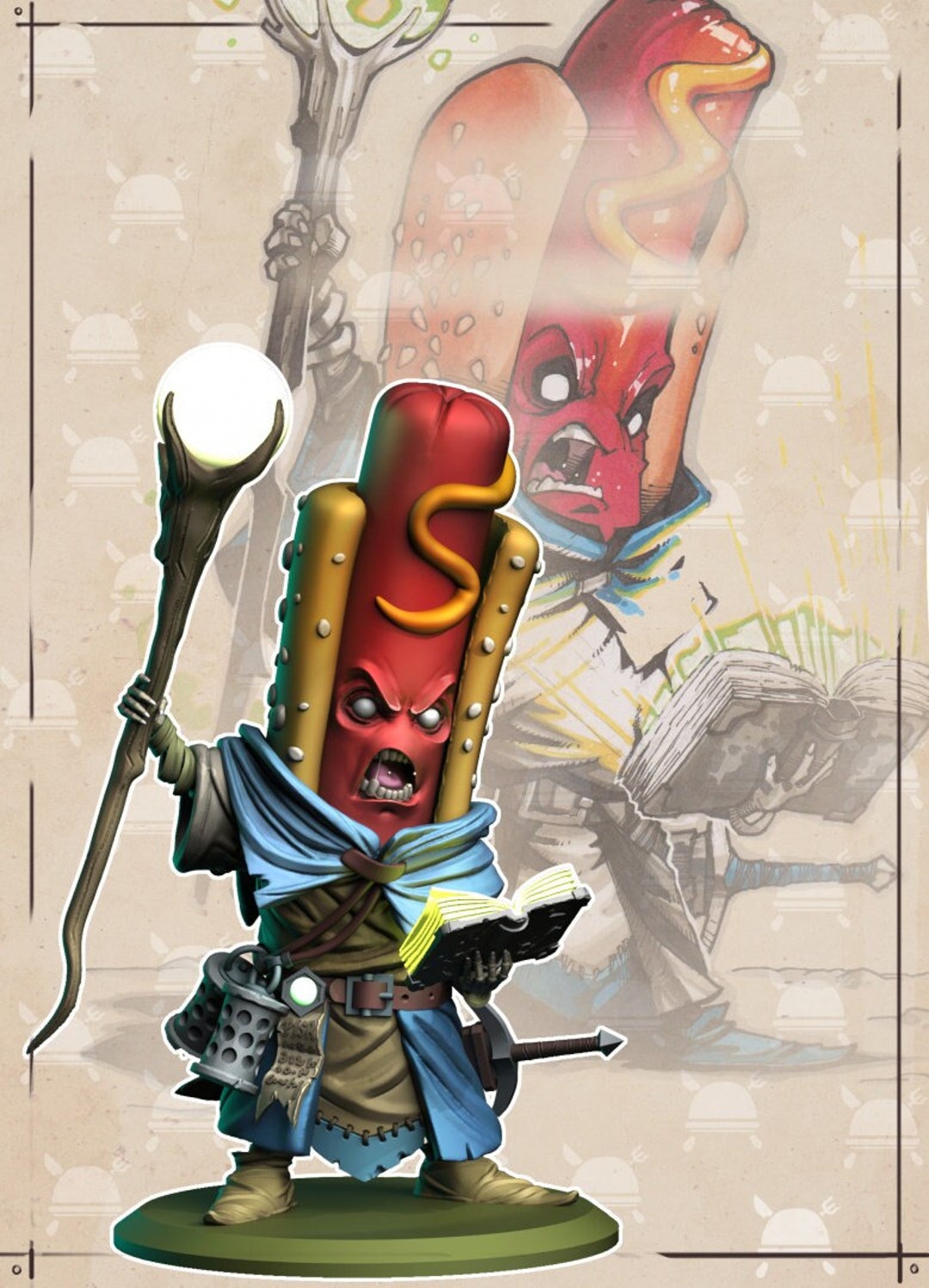 Hot Dog Necromancer Food Fight 12K Quality - Etsy