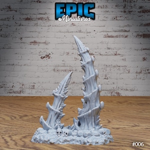 Bone Props throne, Bridge, Spikes, Trees, Cage, Captured Skeletons ...