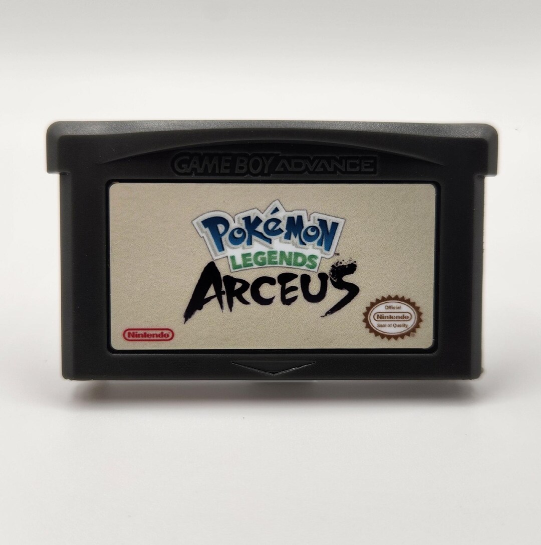 Pokémon Legends Arceus Game Boy Advance ROM Hack Cartridge Fully ...