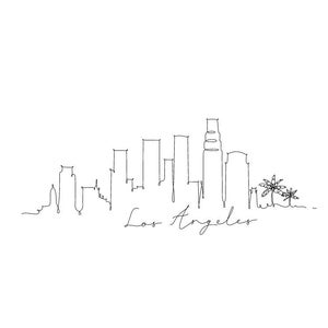 LA Skyline Svg/skyline Svg/svg File - Etsy