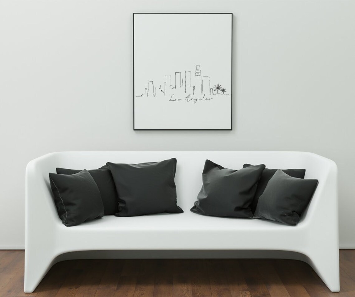 LA Skyline Svg/skyline Svg/svg File - Etsy