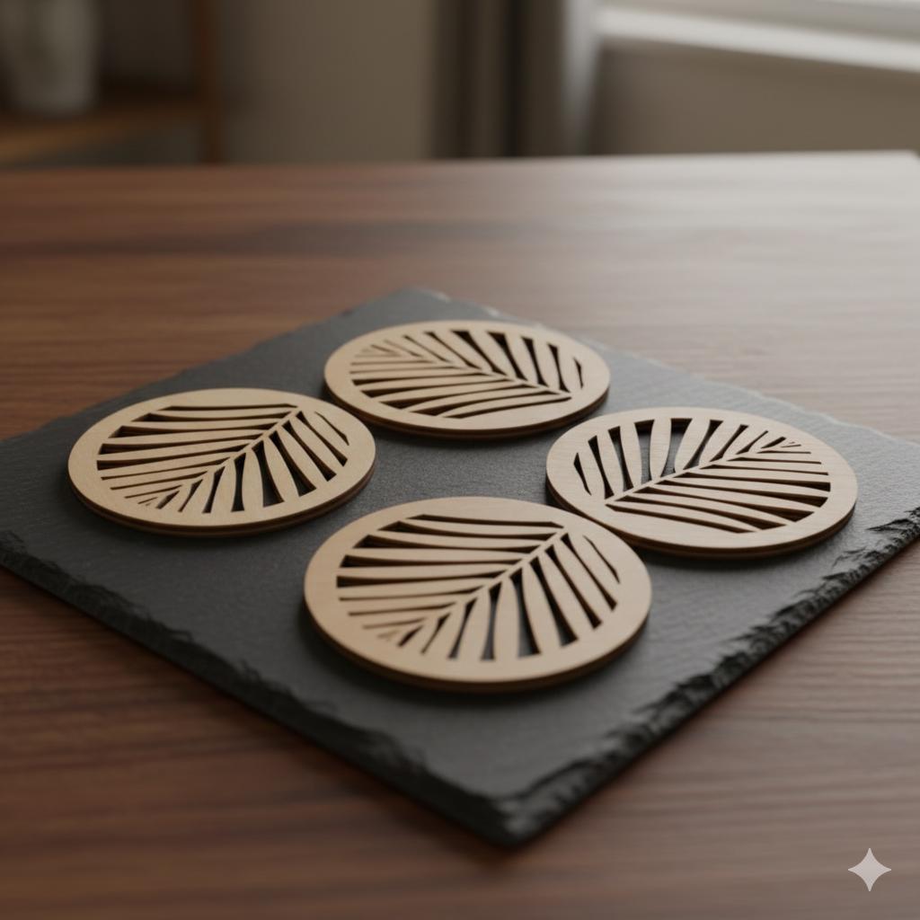 Mega Coaster Bundle SVG, 15+ Laser Cut File Designs for Glowforge ...