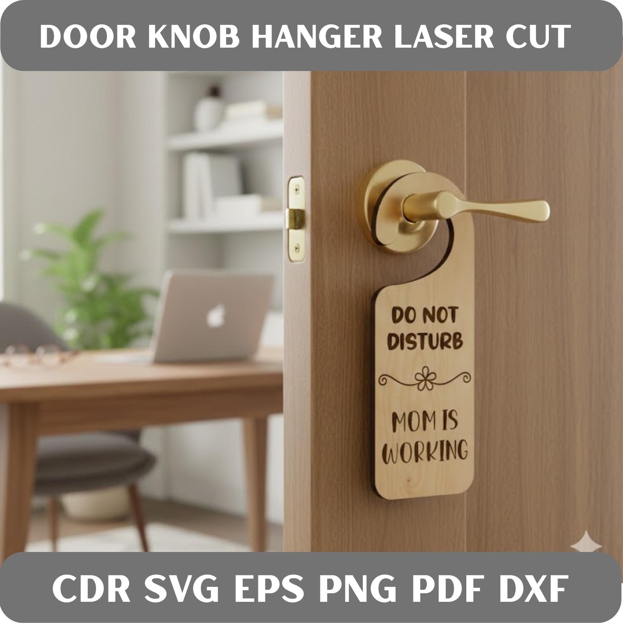 Laser Cut Door Knob Hanger Bundle | Funny, Gamer, Office Signs (SVG DXF ...