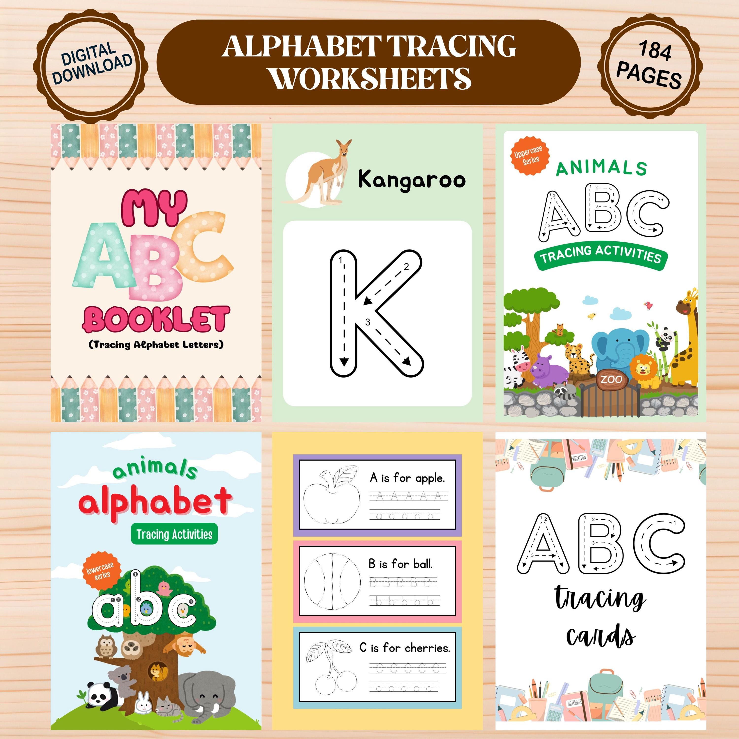150+ Pages Alphabet Tracing Pages - Upper and Lower Case Letters ...