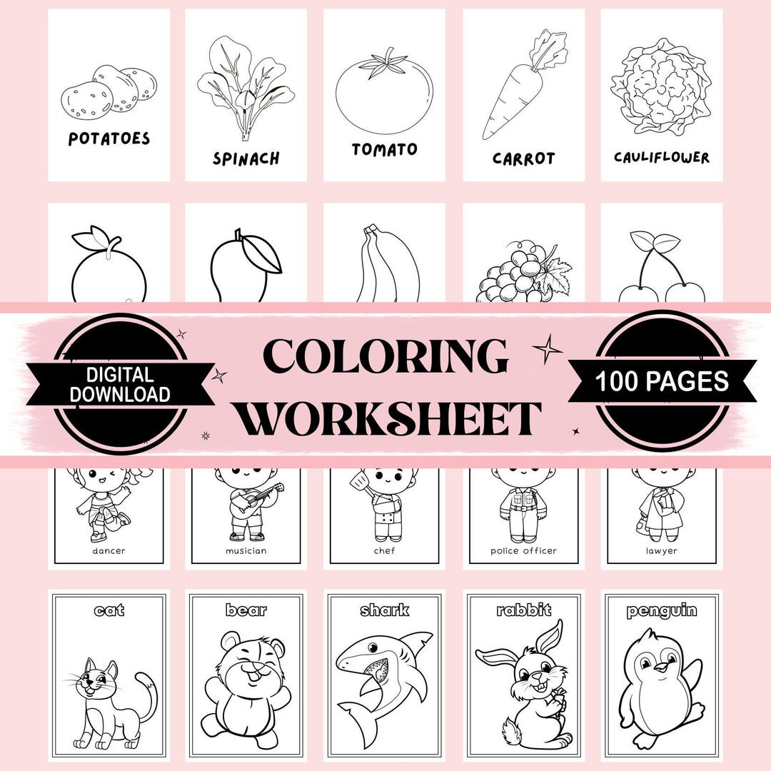 100 Preschool Color of the Week Worksheets, Printable Learning Colors ...