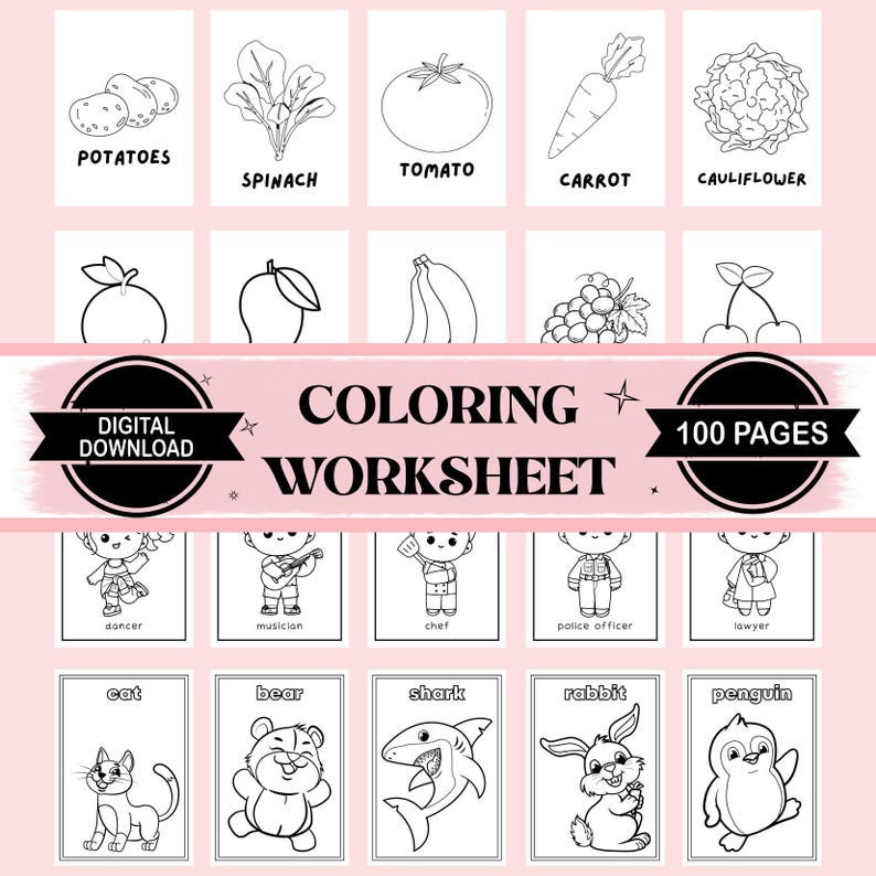 100 Preschool Color of the Week Worksheets, Printable Learning Colors ...