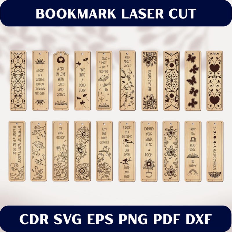 Mandala Wooden Bookmarks - Etsy