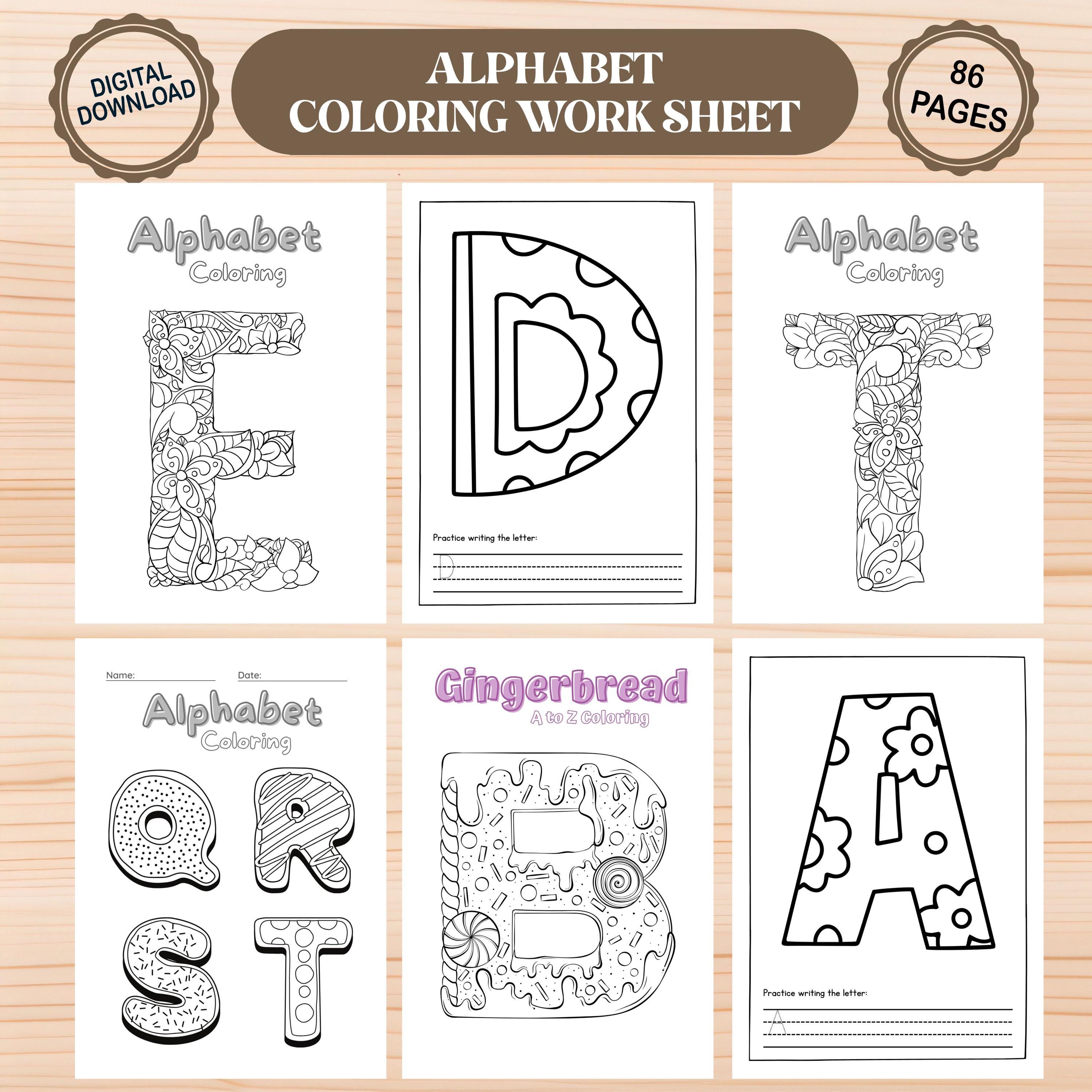 Alphabet Coloring Pages, Preschool Coloring Pages, Preschool Activity ...