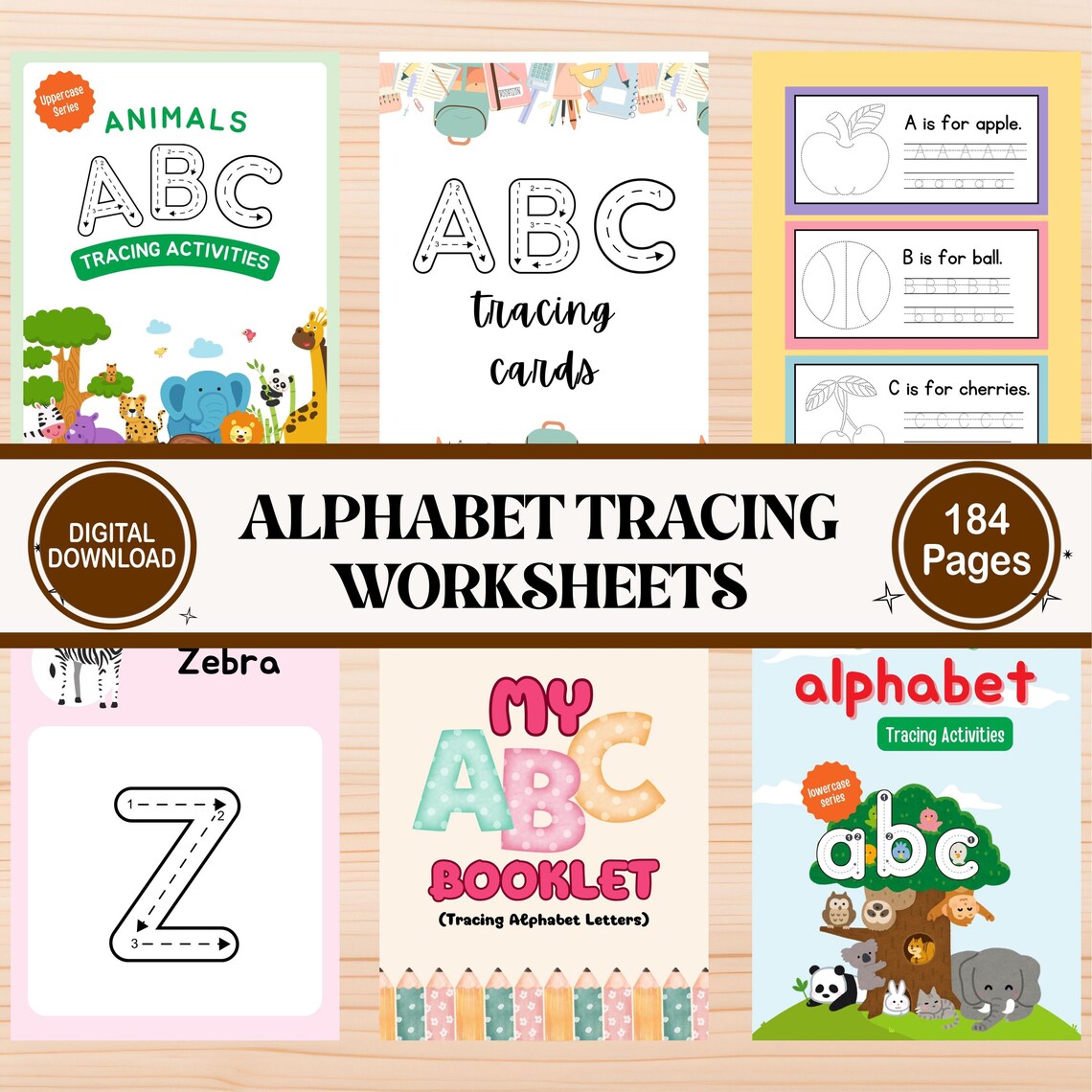 150+ Pages Alphabet Tracing Pages - Upper and Lower Case Letters ...