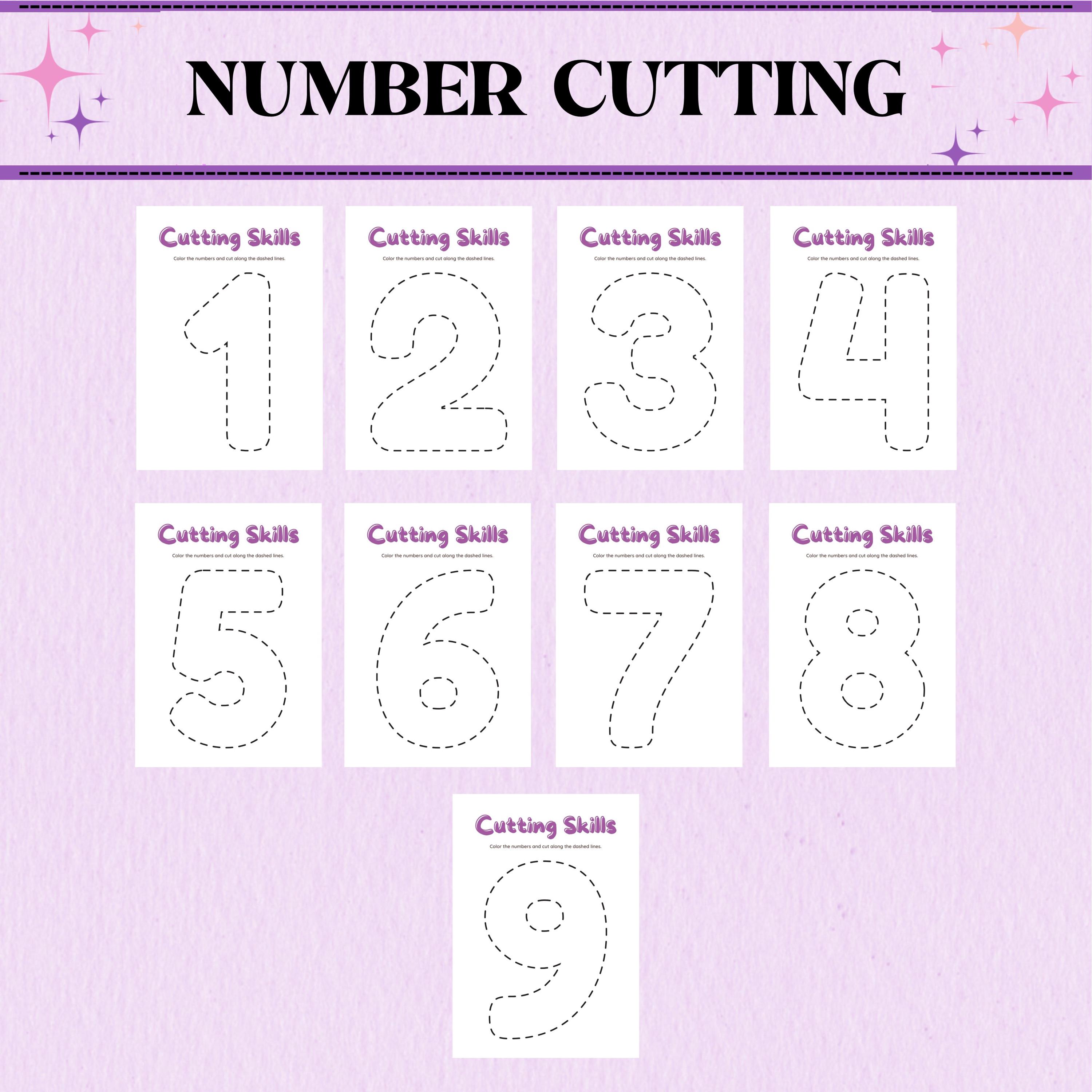 145+ Prek Scissor Skills Printable - Cut and Paste Activity Pages for ...