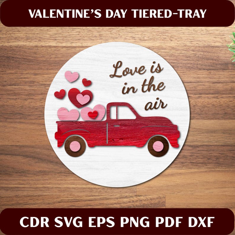 Valentine Tiered Tray SVG Bundle, Gnome, Love Letter Laser Cut File - Etsy