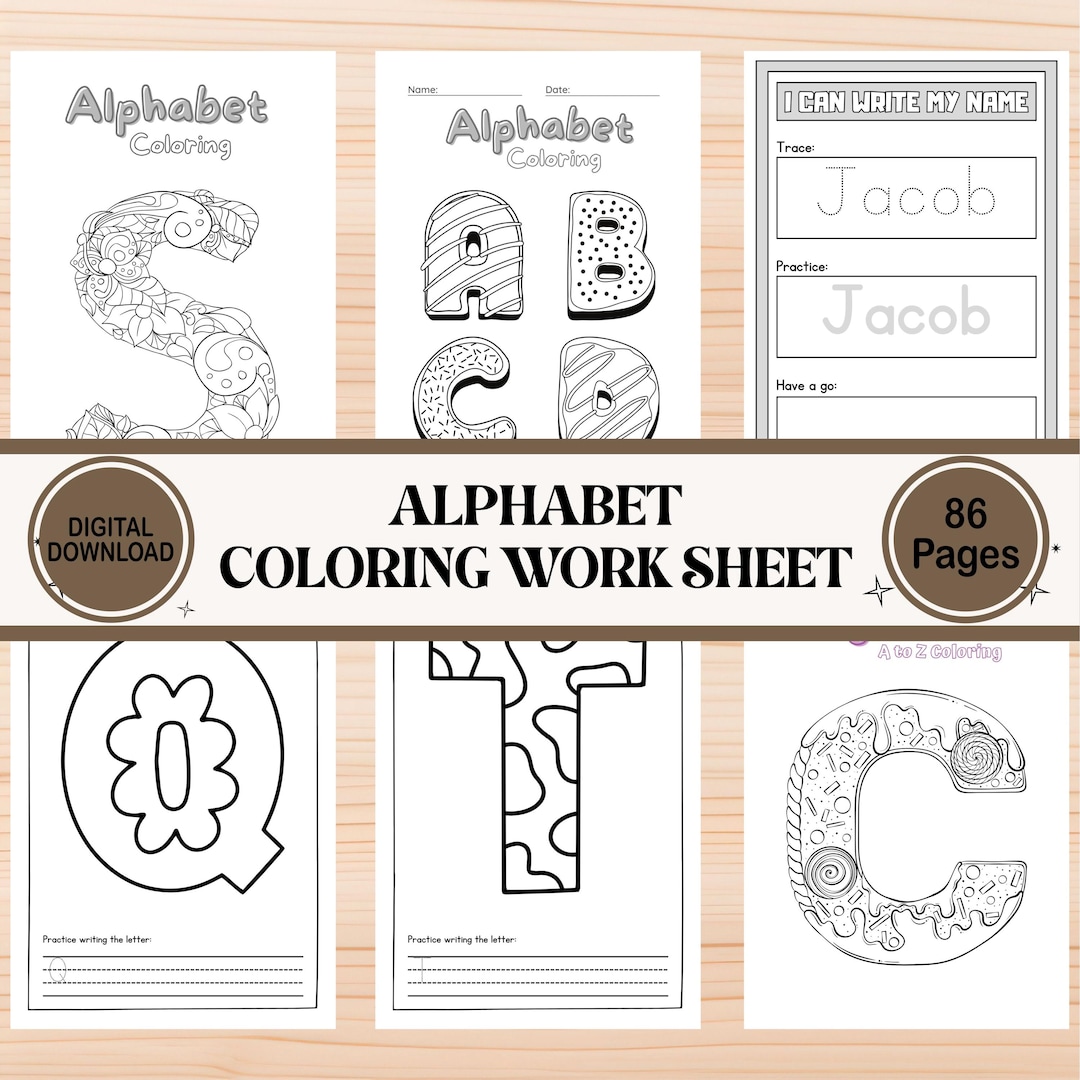 Alphabet Coloring Pages, Preschool Coloring Pages, Preschool Activity ...