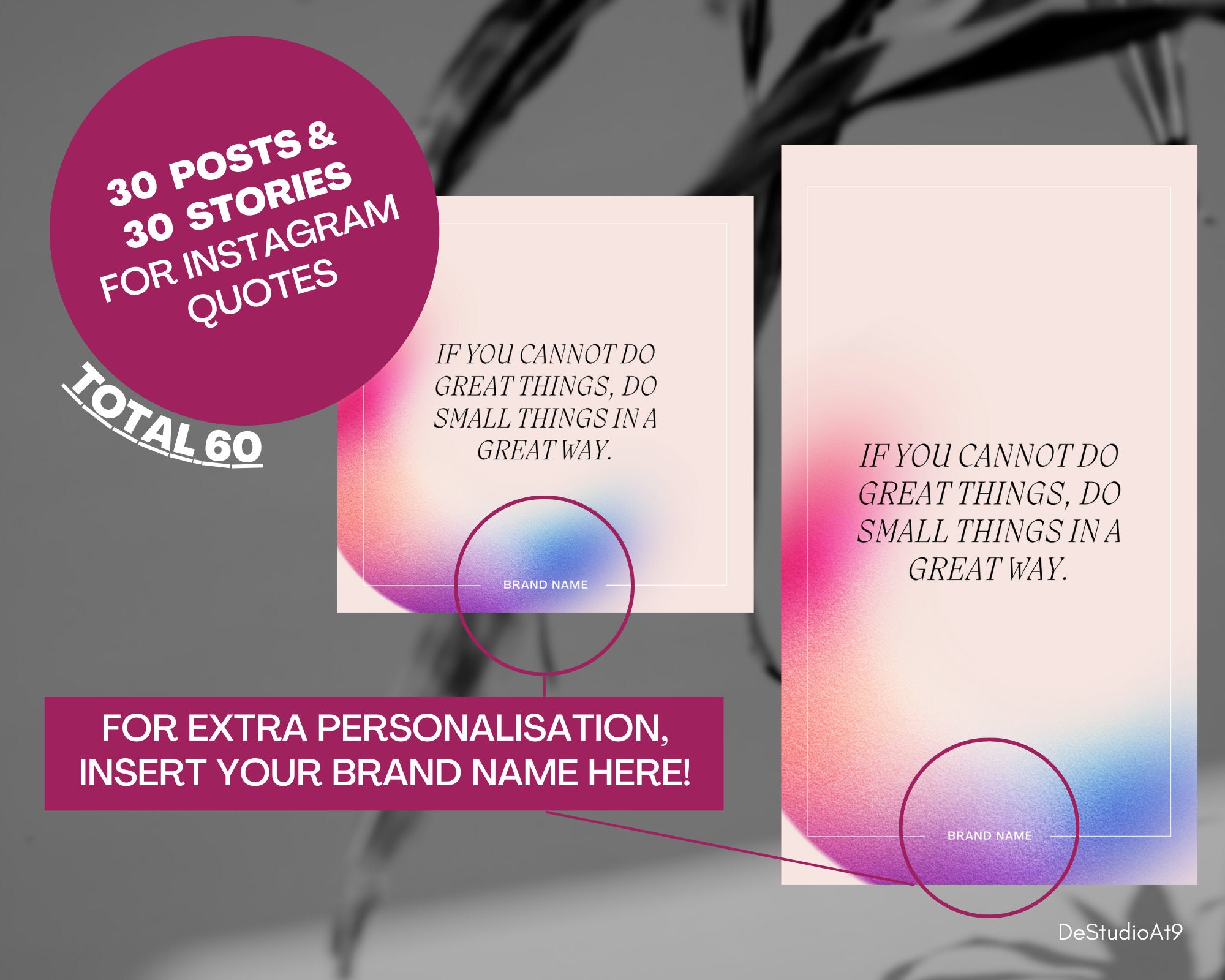 Instagram Carousel and Quote Template Loud Bold and Gen Z - Etsy