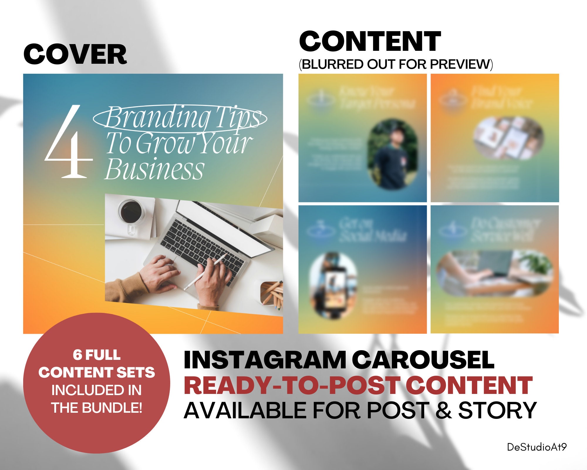 Instagram Carousel and Quote Template Loud Bold and Gen Z - Etsy