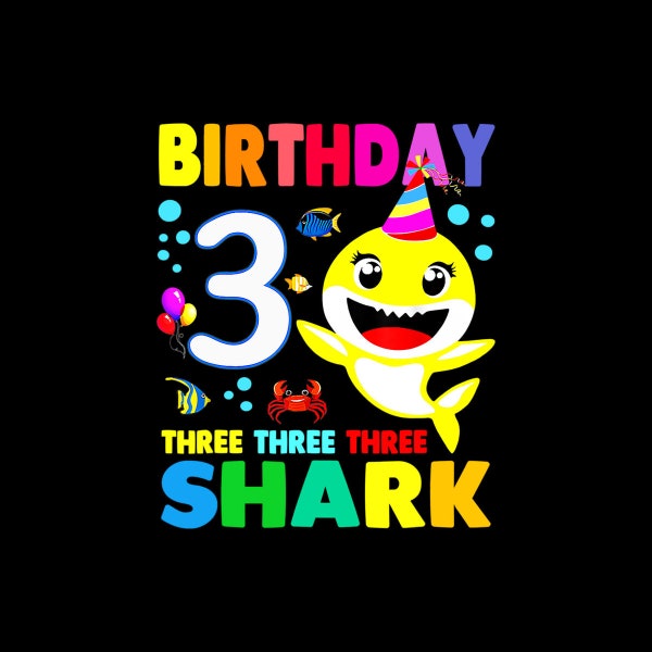 Baby Shark 3rd Birthday Party - Etsy
