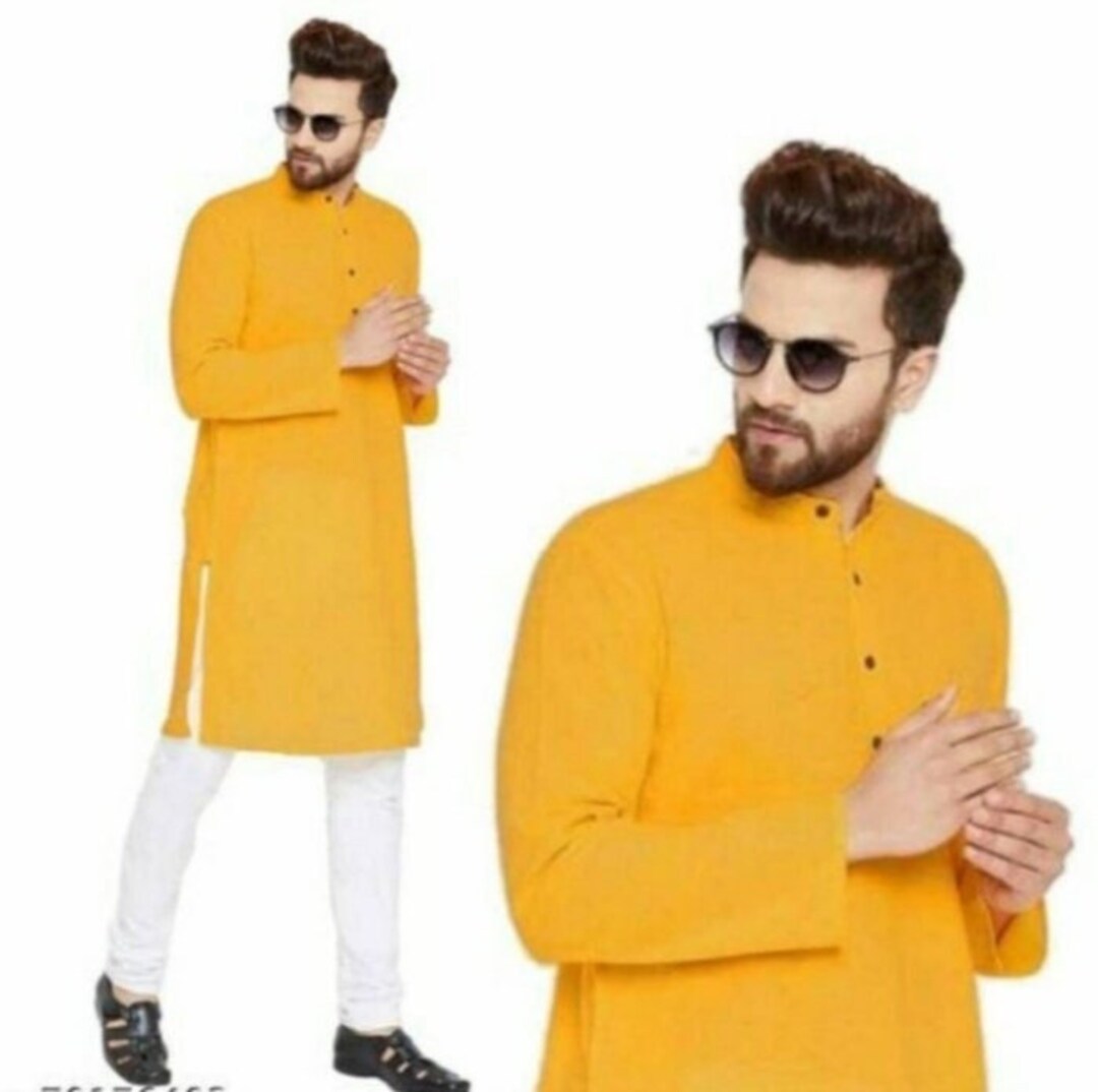 Mens Traditional Cotton Kurta, Wedding Kurta, for Man Indian Kurta ...
