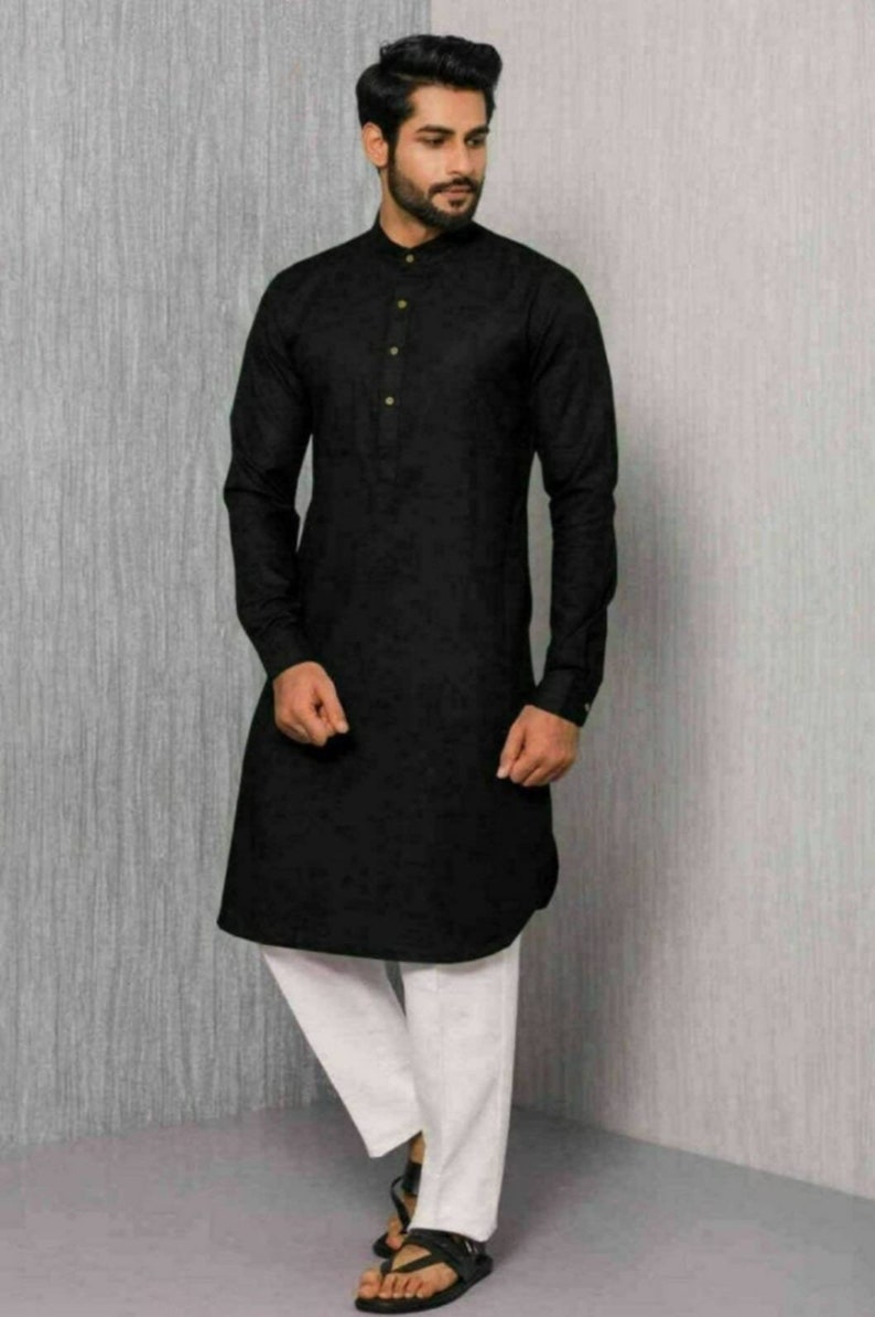 Mens Traditional Cotton Kurta Wedding Kurta for Man Good and Best ...