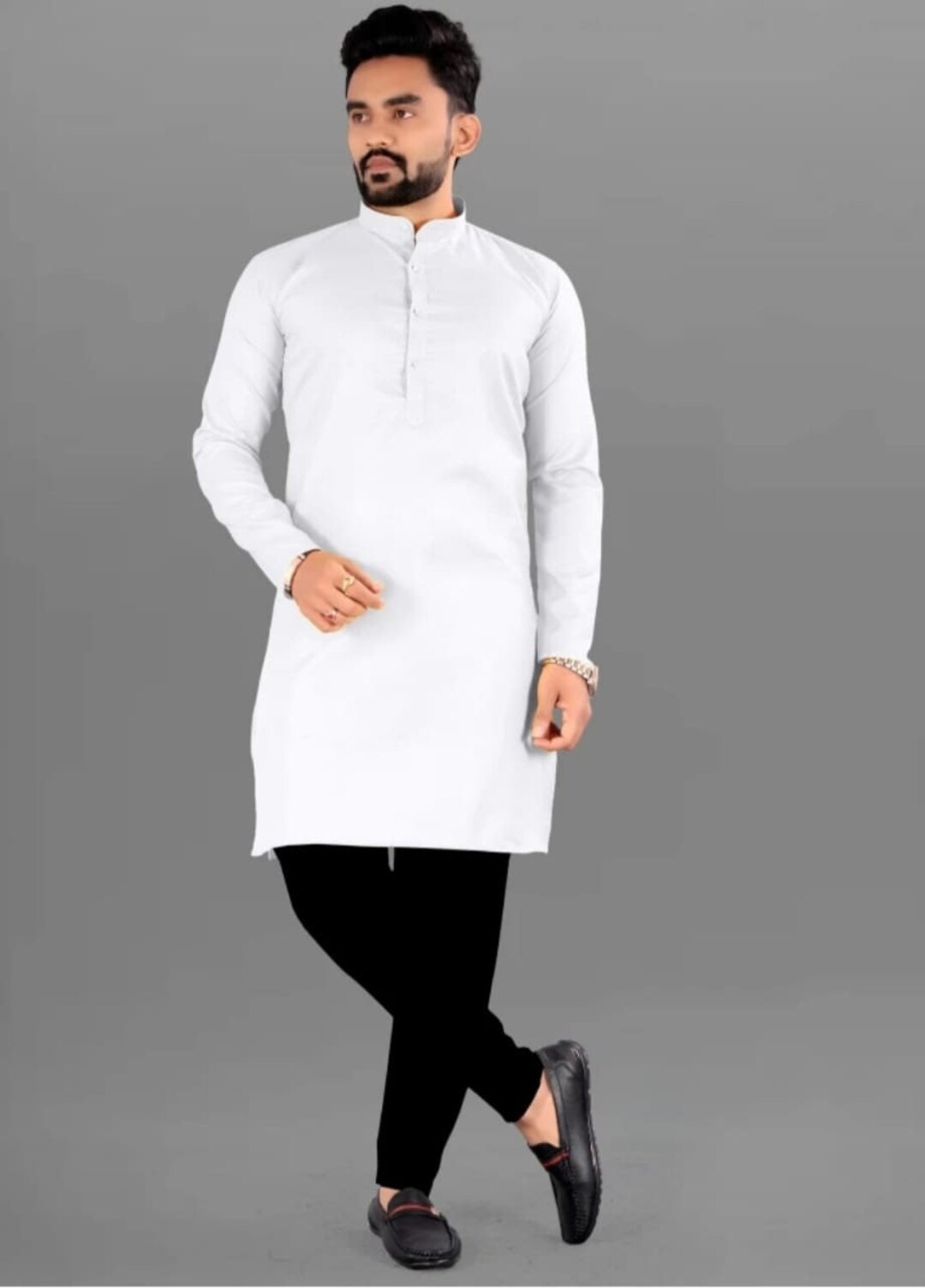 Handmade Cotton Men's Kurta Traditional Indian Wedding Wear - Etsy