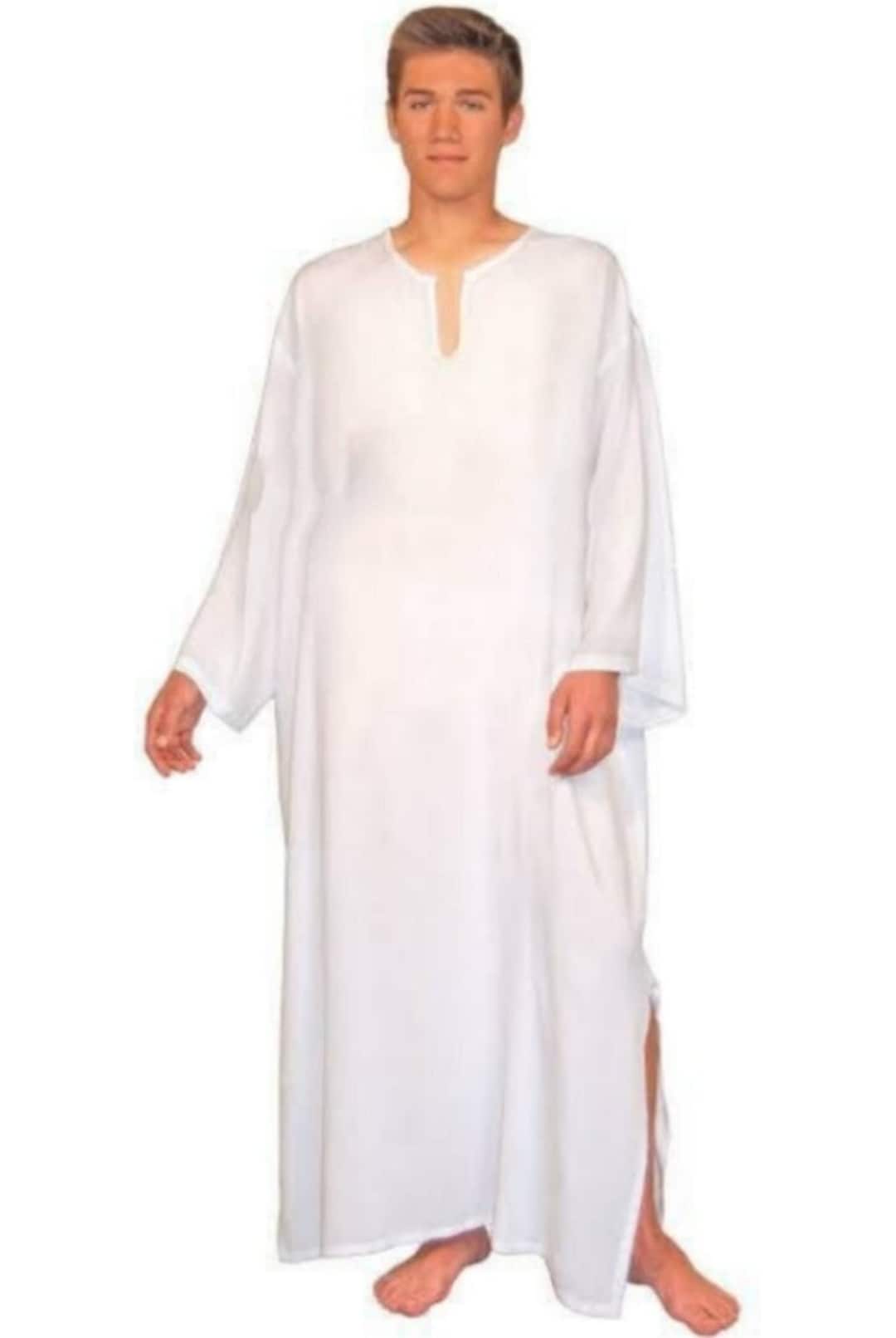 Man Kaftan SPA MAN White Cool, Loose Fit Tunic for Man Pure Soft ...