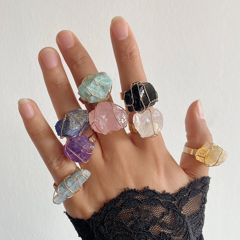 Mineral Stone Rings
