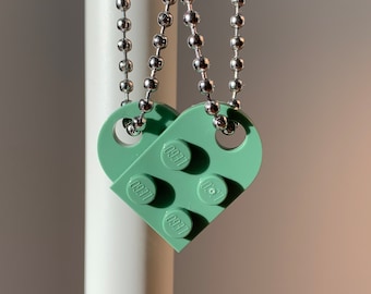 Lego Brick Heart Necklace - Etsy