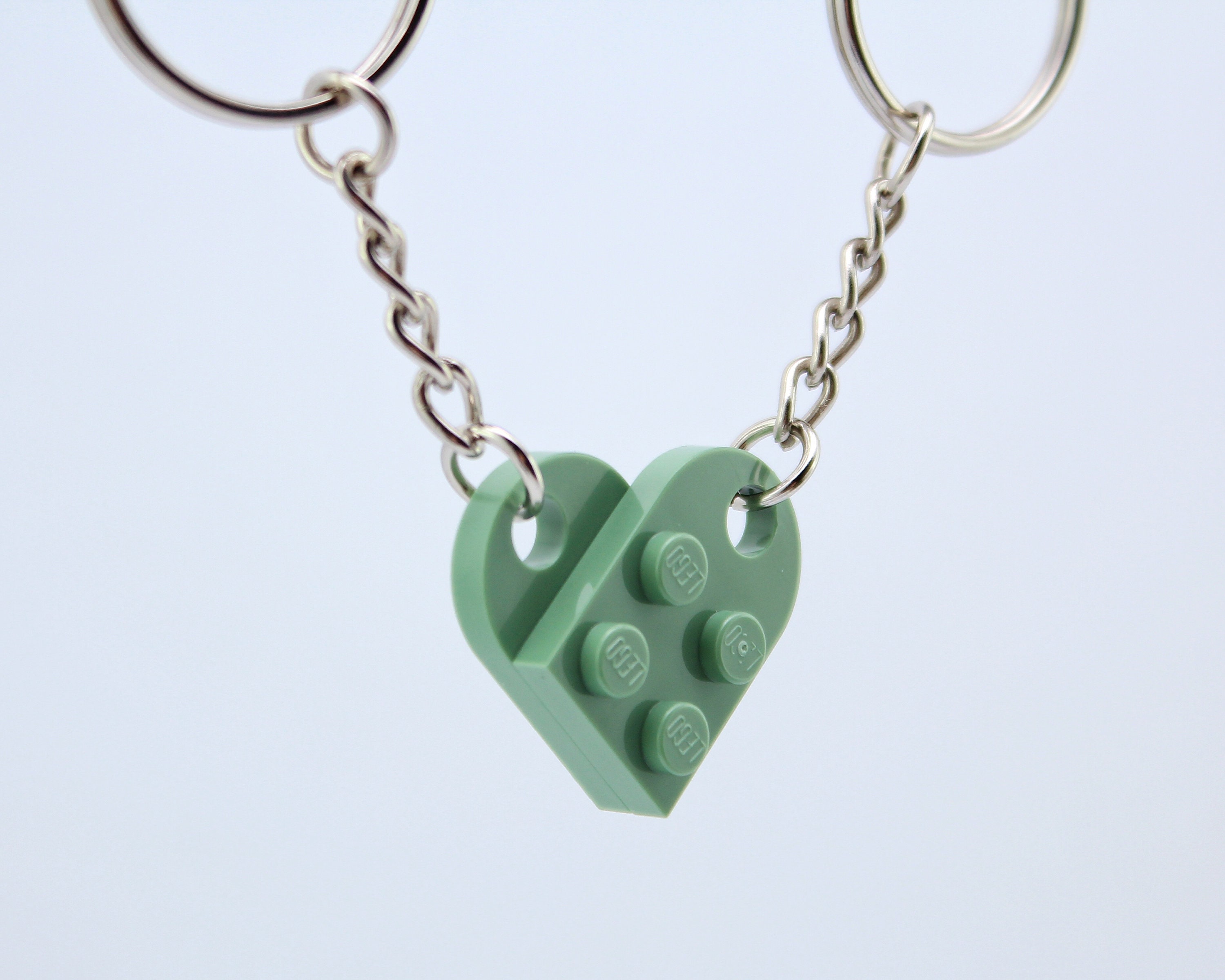 Love Heart Keychain Set of 2, Made From Authentic LEGO® Bricks ...