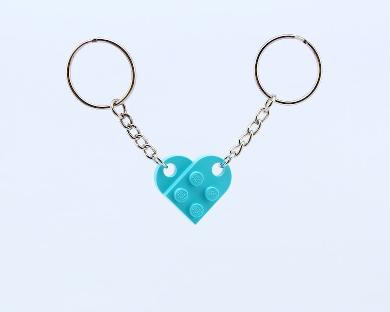 Love Heart Keychain Set of 2, Made From Authentic LEGO® Bricks ...