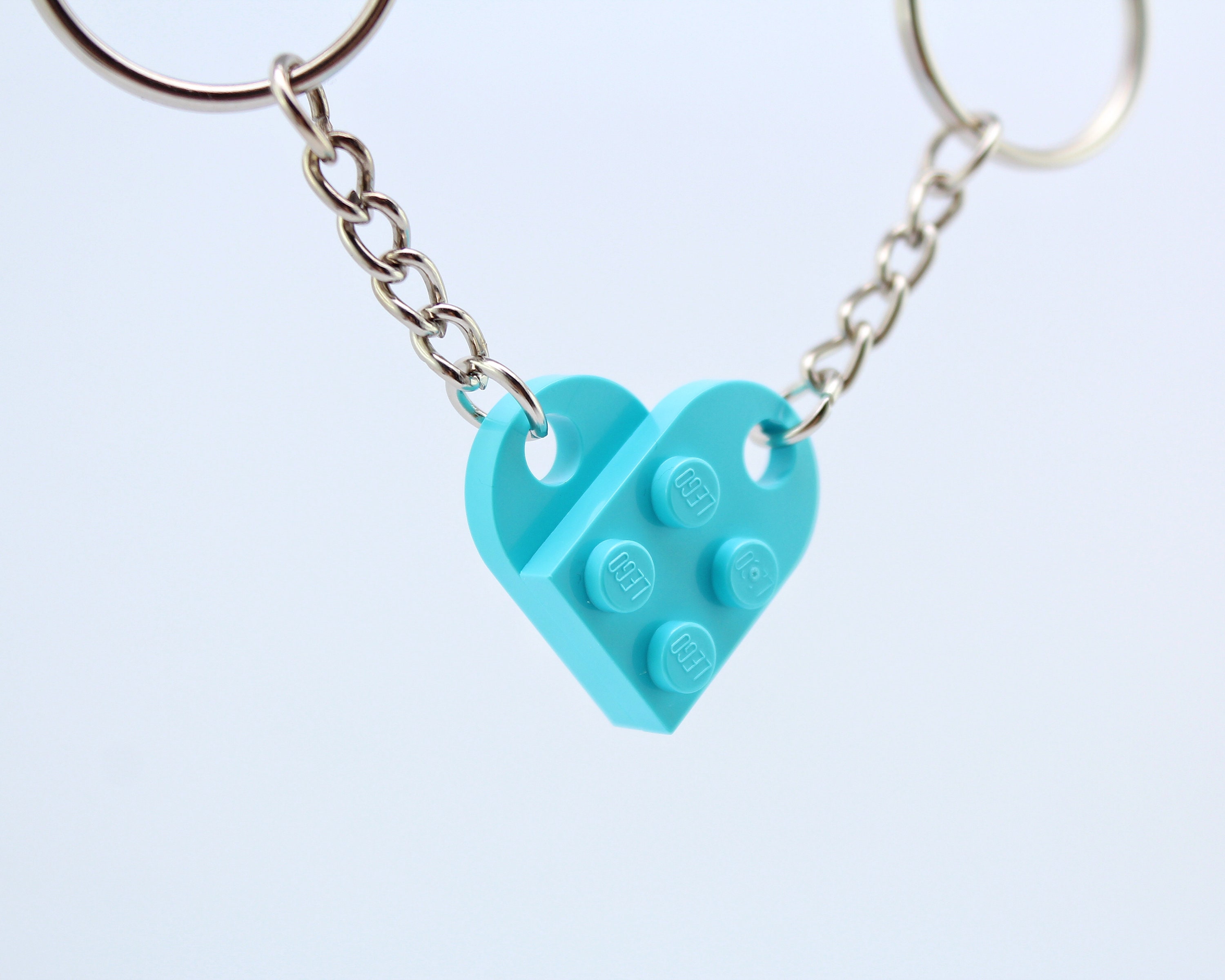 Love Heart Keychain Set of 2, Made From Authentic LEGO® Bricks ...