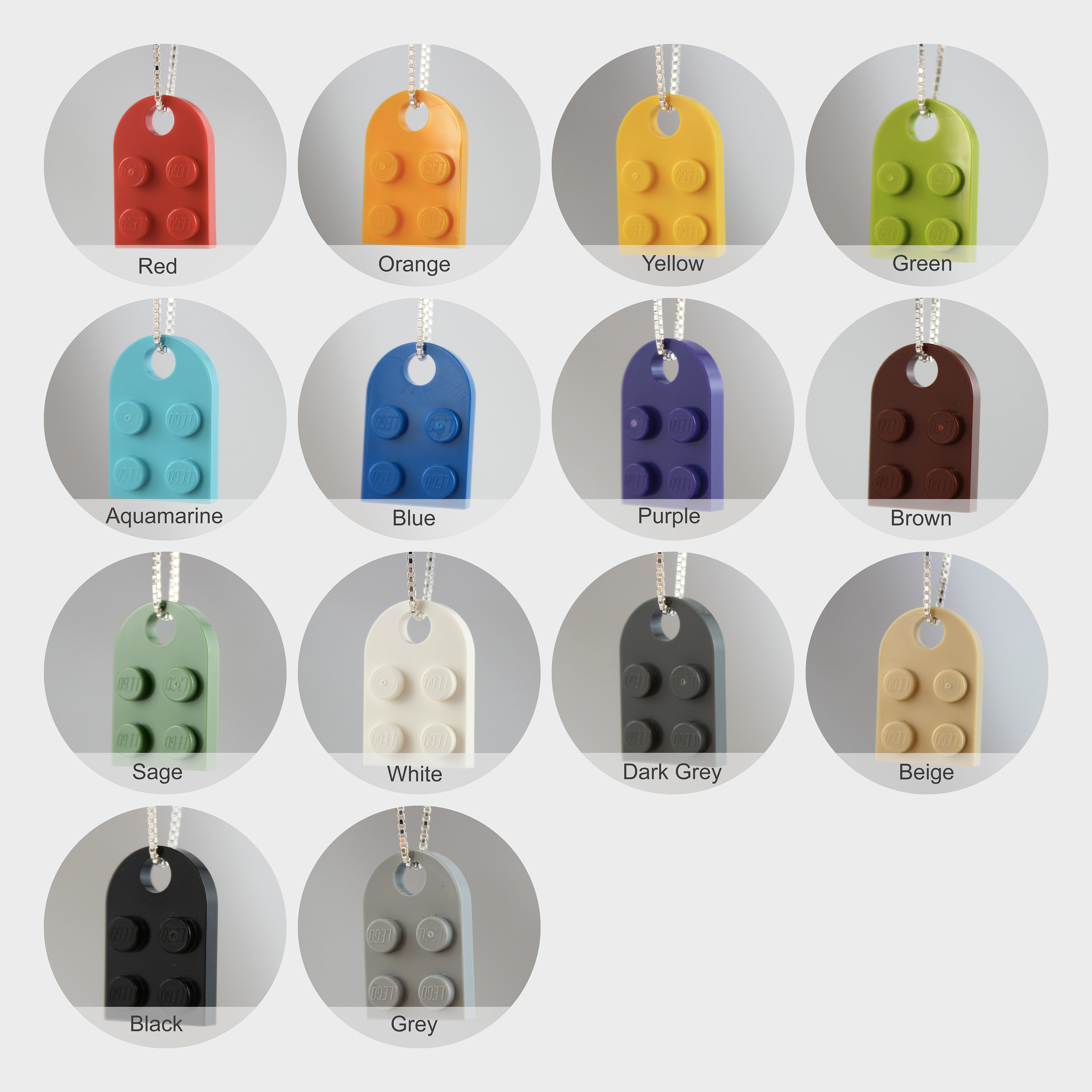 Love Heart Keychain Set of 2, Made From Authentic LEGO® Bricks ...