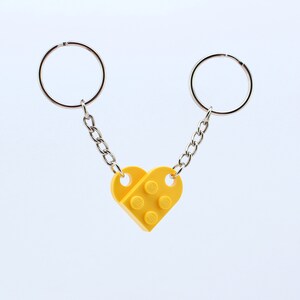 Love Heart Keychain Set of 2, Made From Authentic LEGO® Bricks ...