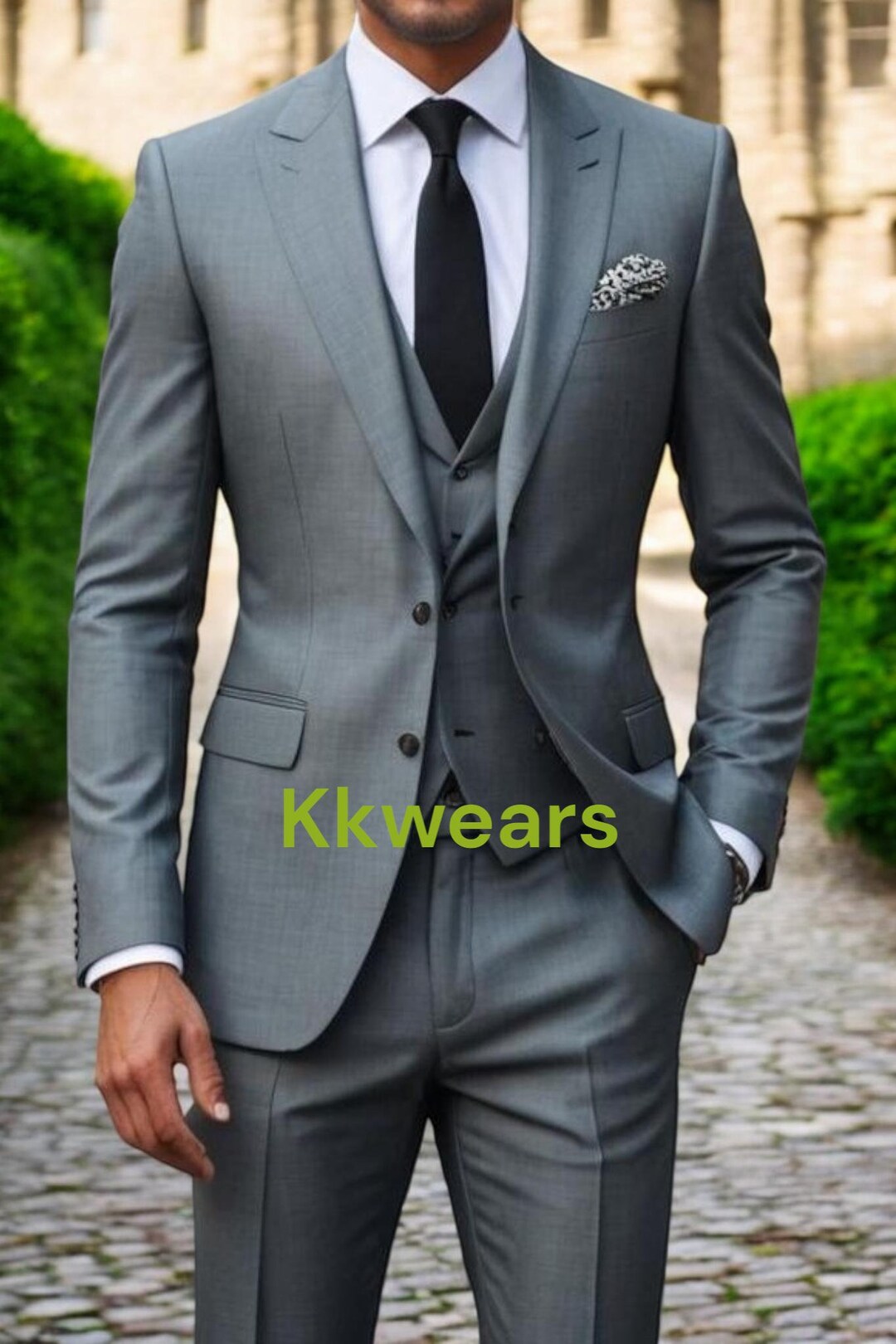 Slim Fit Gray Suit, Traditional Wedding Suit, Prom Outfit - Etsy